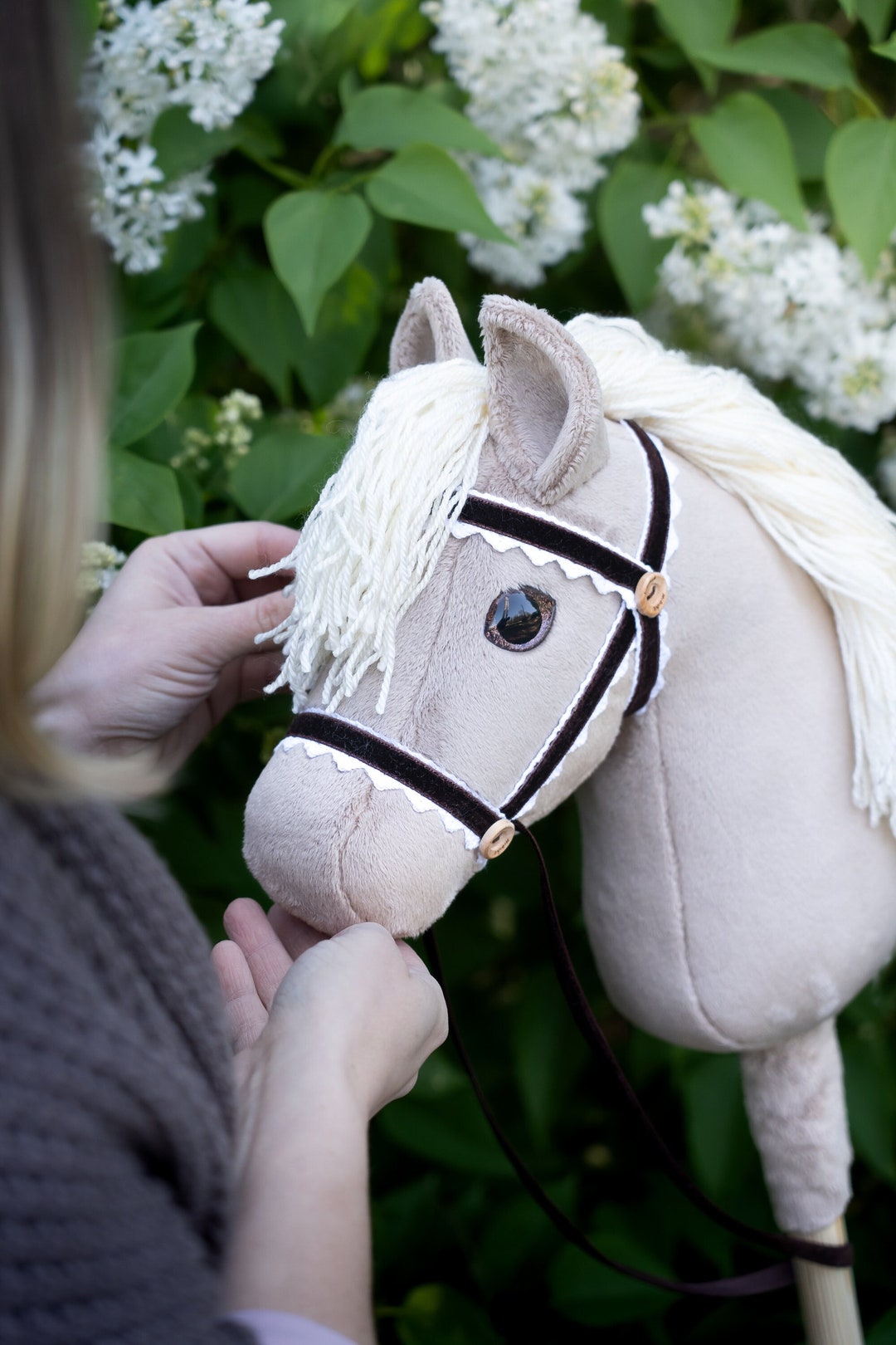 Stick Pony for Kids, Hobby Horse for Birthday Gift, Toddler Rocking ...