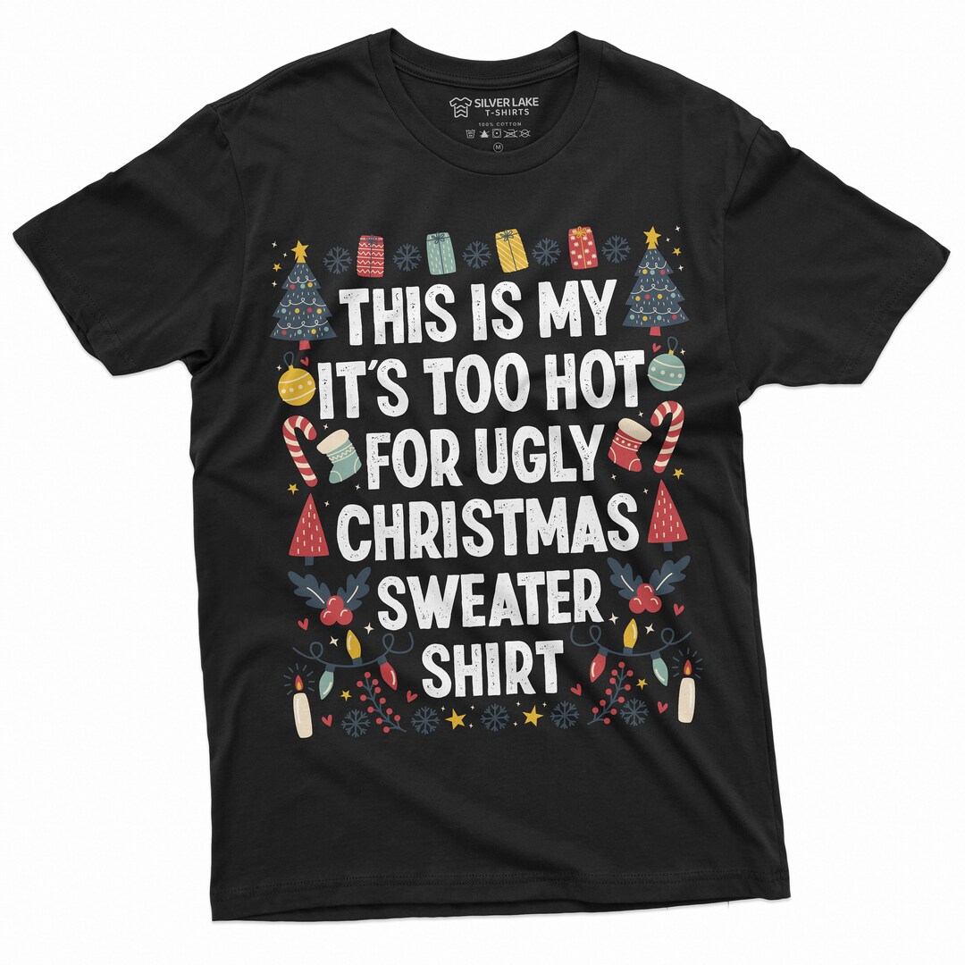 Navidad Suéter feo Disfraz de Navidad Divertido Navidad T-Shirt Xmas ...