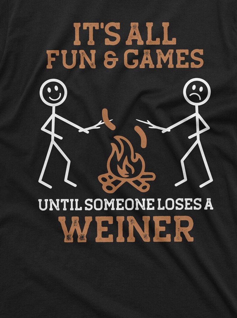 Funny BBQ Shirt Men's Grilling T-shirt Cool Outdoor Shirt Weiner Lover ...