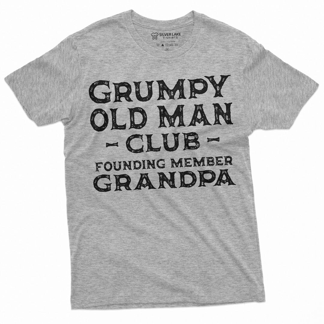 Men's Funny Shirt Grumpy Old Man Club Shirt Grandpa Shirts Humorous ...