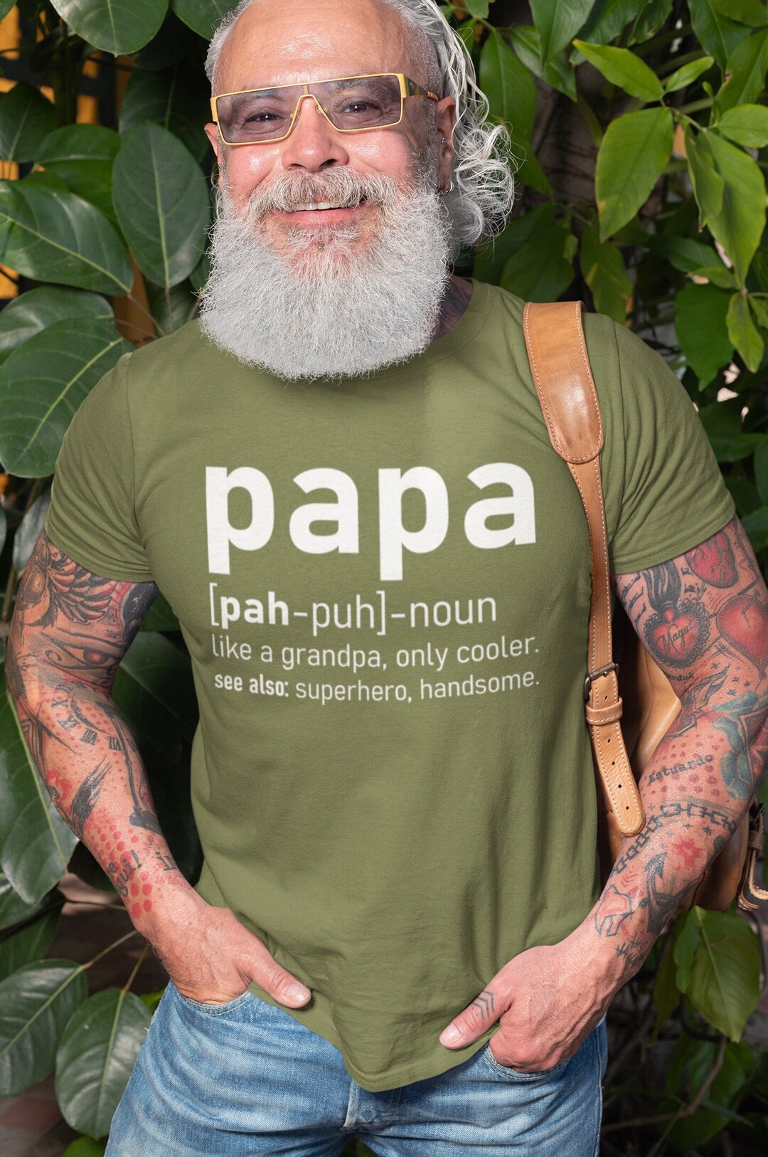 Men's Papa Shirt Papa Definition T-shirt Father's Day Papa Shirt Papa ...
