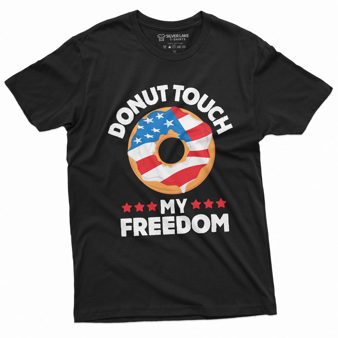 Fourth of July Funny Donut Shirt Donut T-shirt 4th of July Gift Funny ...