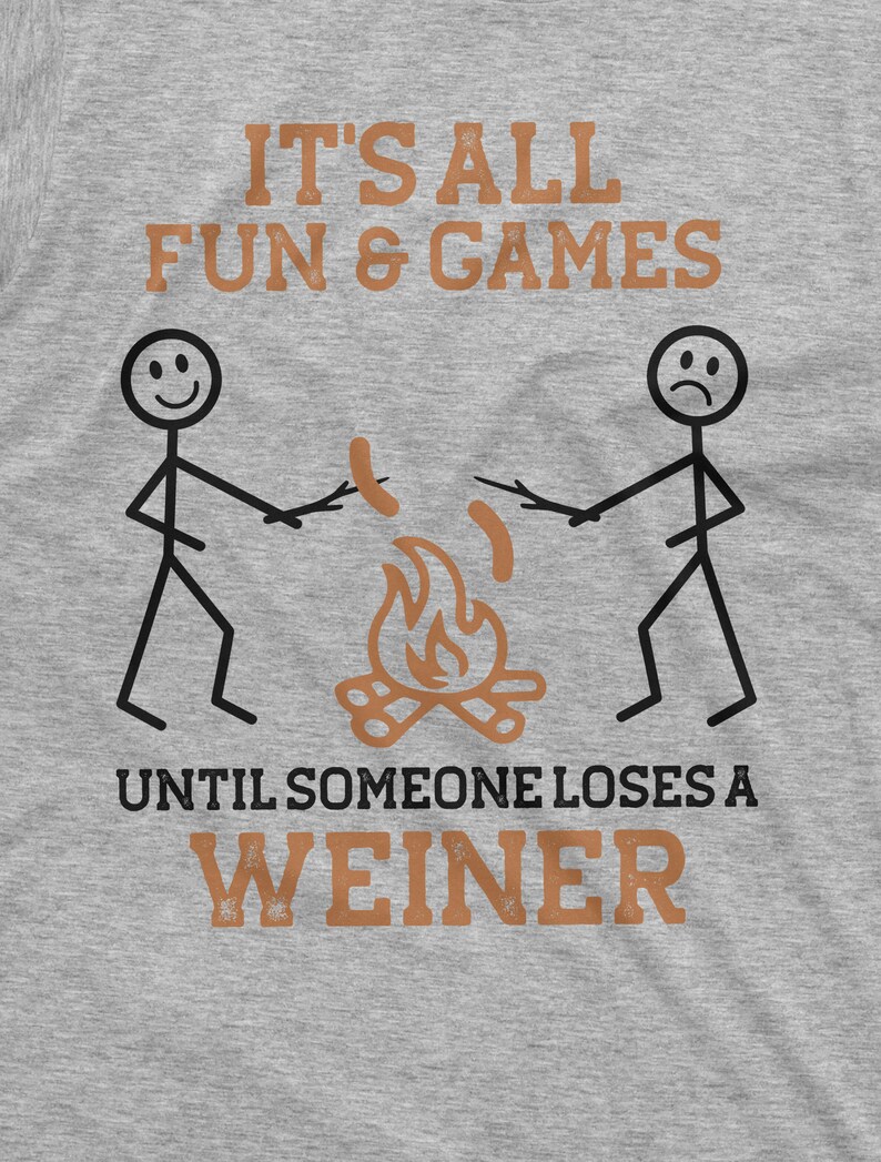 Funny BBQ Shirt Men's Grilling T-shirt Cool Outdoor Shirt Weiner Lover ...