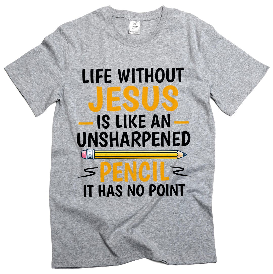 Men's Life Without Jesus T-shirt Christian Gifts Religious Tee Faith ...