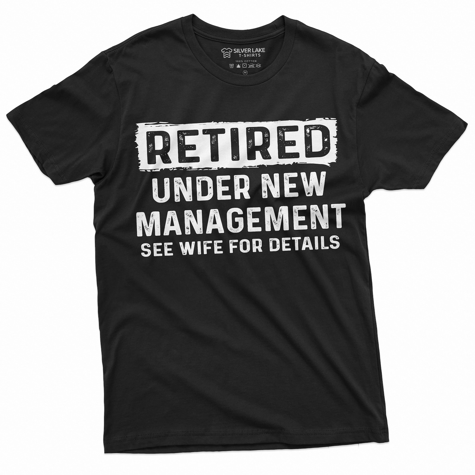 Men's Funny Retirement Shirt Retired Under New Management Tee ...