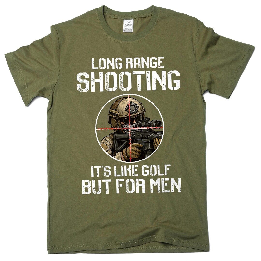 Men's Shooting Range T-shirt Funny Humor Humorous Tee Shirts Father's ...