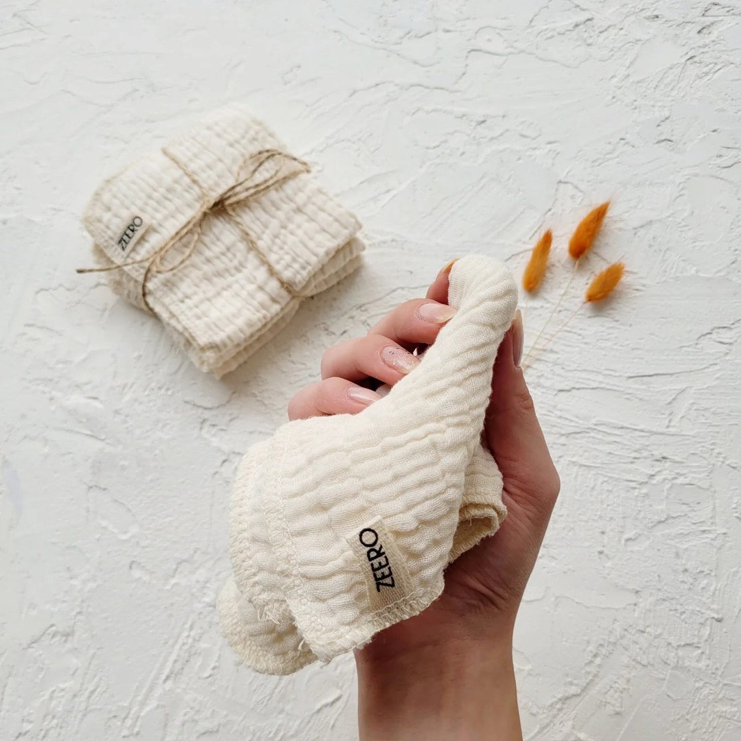 Pure Cotton Muslin Face Cloth, Natural Unbleached Color - Etsy