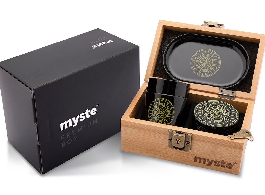 MYSTE ZODIAC Stash Box With Accessories Lockable, Smell Proof Set ...