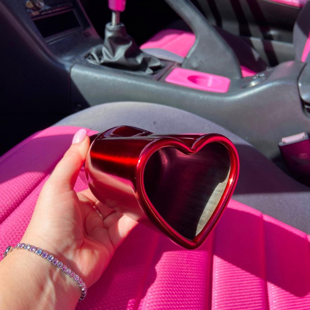 Metallic Candy Red Love Heart Exhaust Tip - Weld on Stainless Steel - Etsy