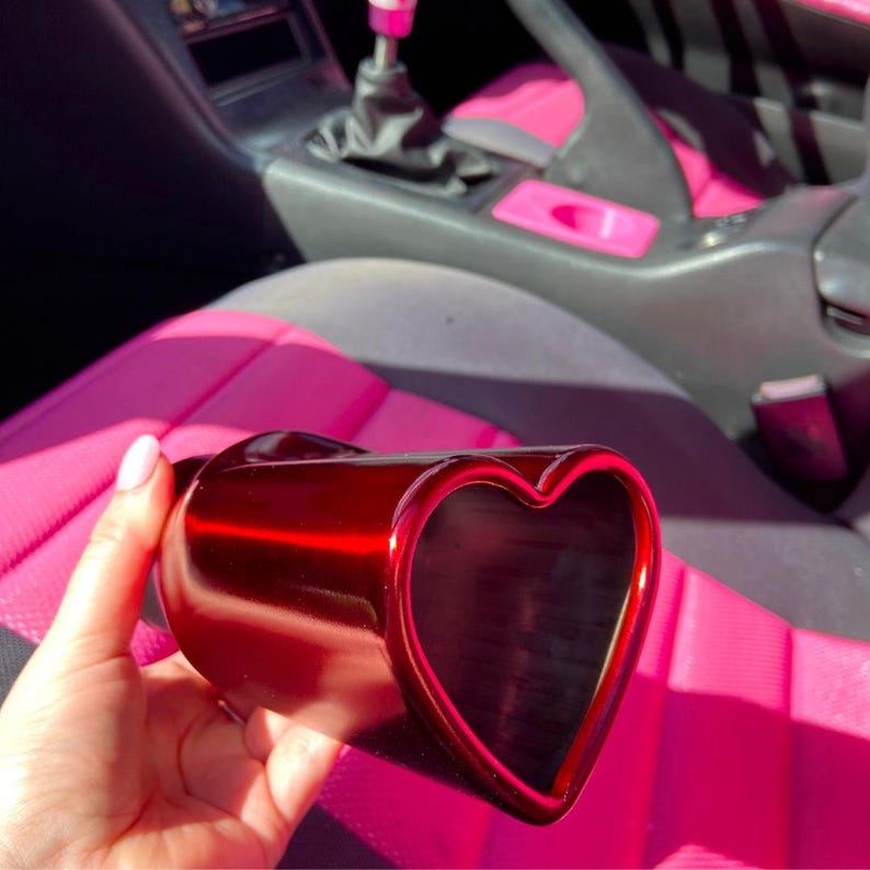Metallic Candy Red Love Heart Exhaust Tip - Weld on Stainless Steel - Etsy