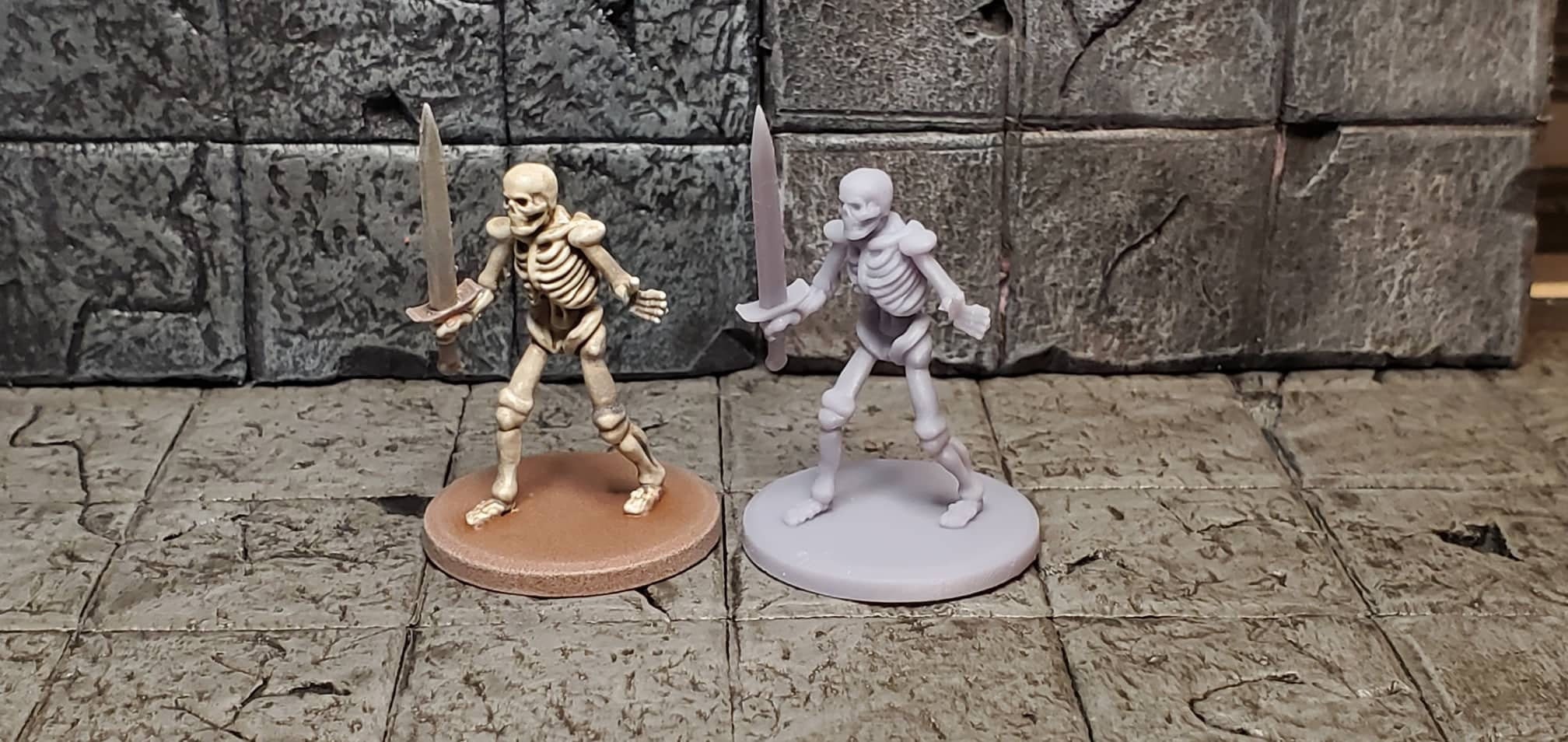 28mm Skeleton with Sword Miniature | Etsy