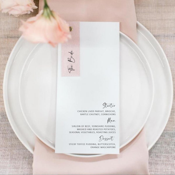 Menu Place Name Tag - Etsy