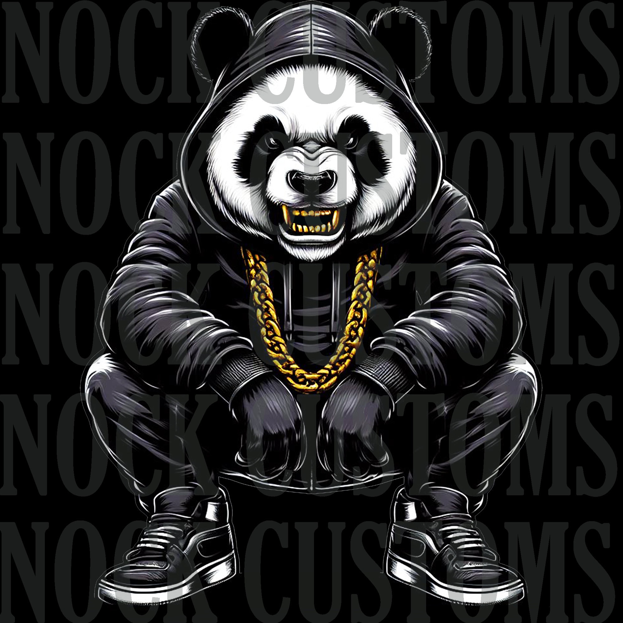 Gold Standard Primate: Streetwise Panda, T-shirt Design, Urban Panda ...
