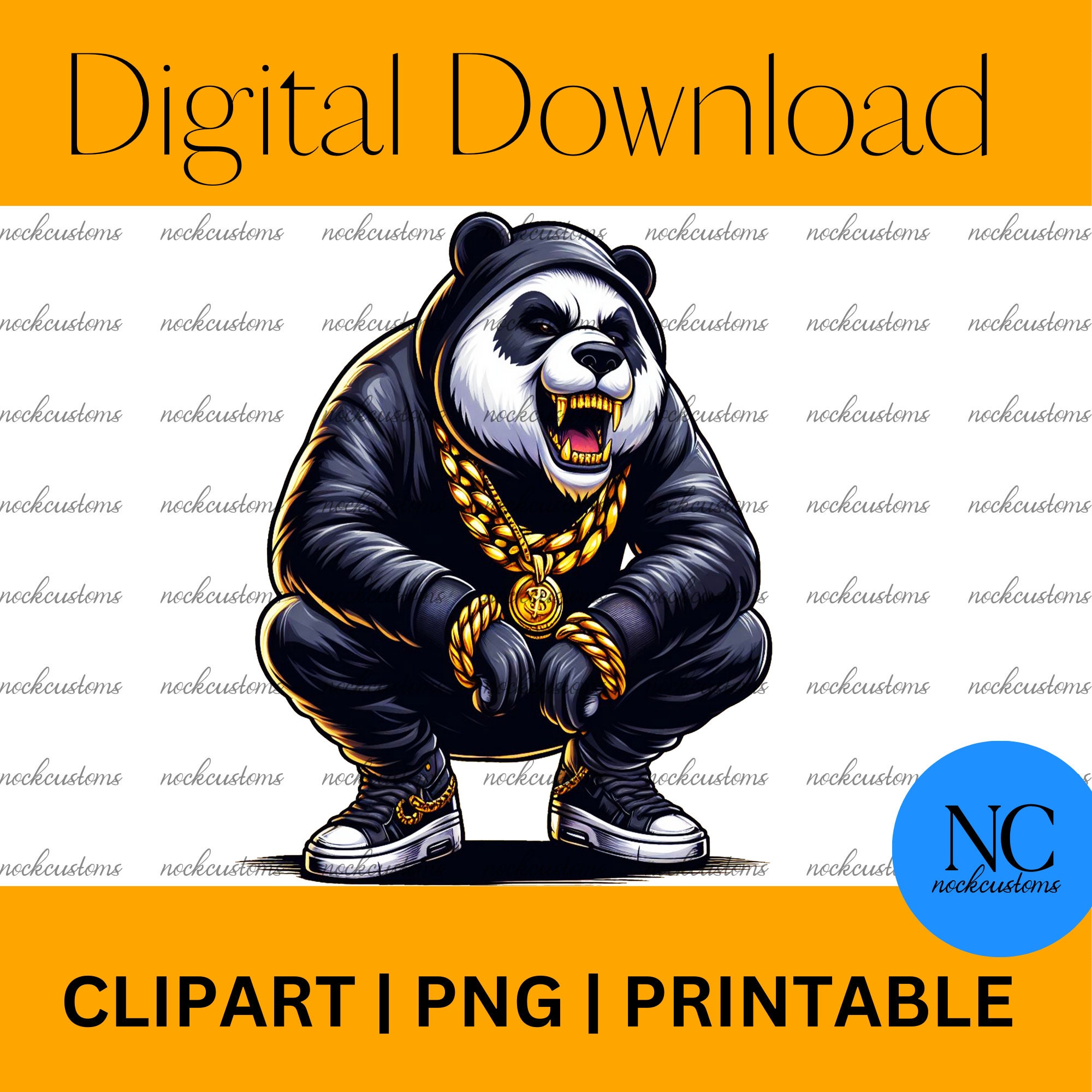 Gouden Ketting Gangster Clipart