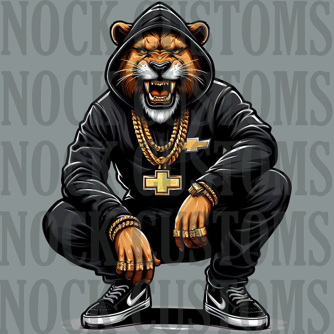 Urban Lion PNG: Animated Hoodie Design (digital Download) - Etsy