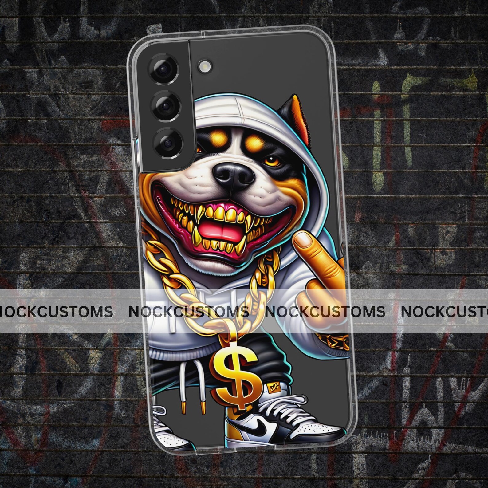 Urban Streetwear Bully T-shirt Design - Hustler Bulldog With Gold ...