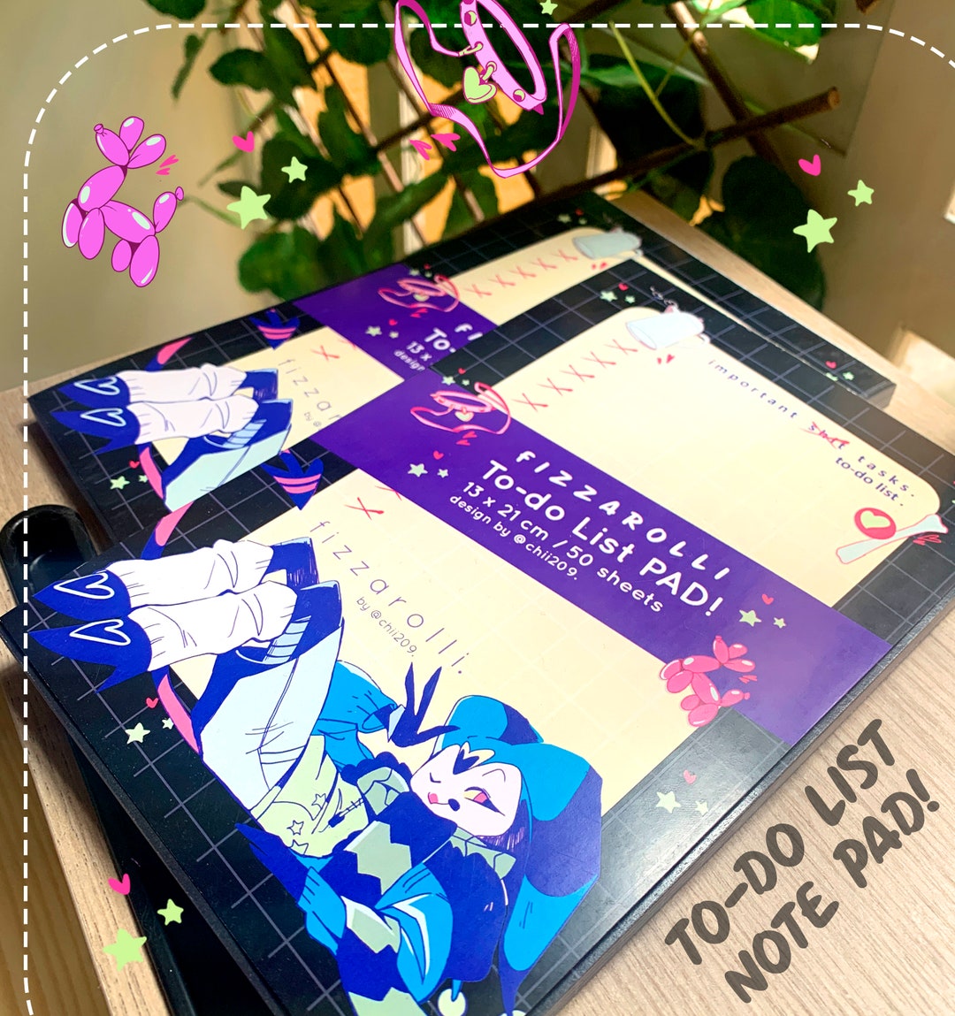 Pre-order: Helluva Boss NOTE PAD Fizzarolli - Etsy