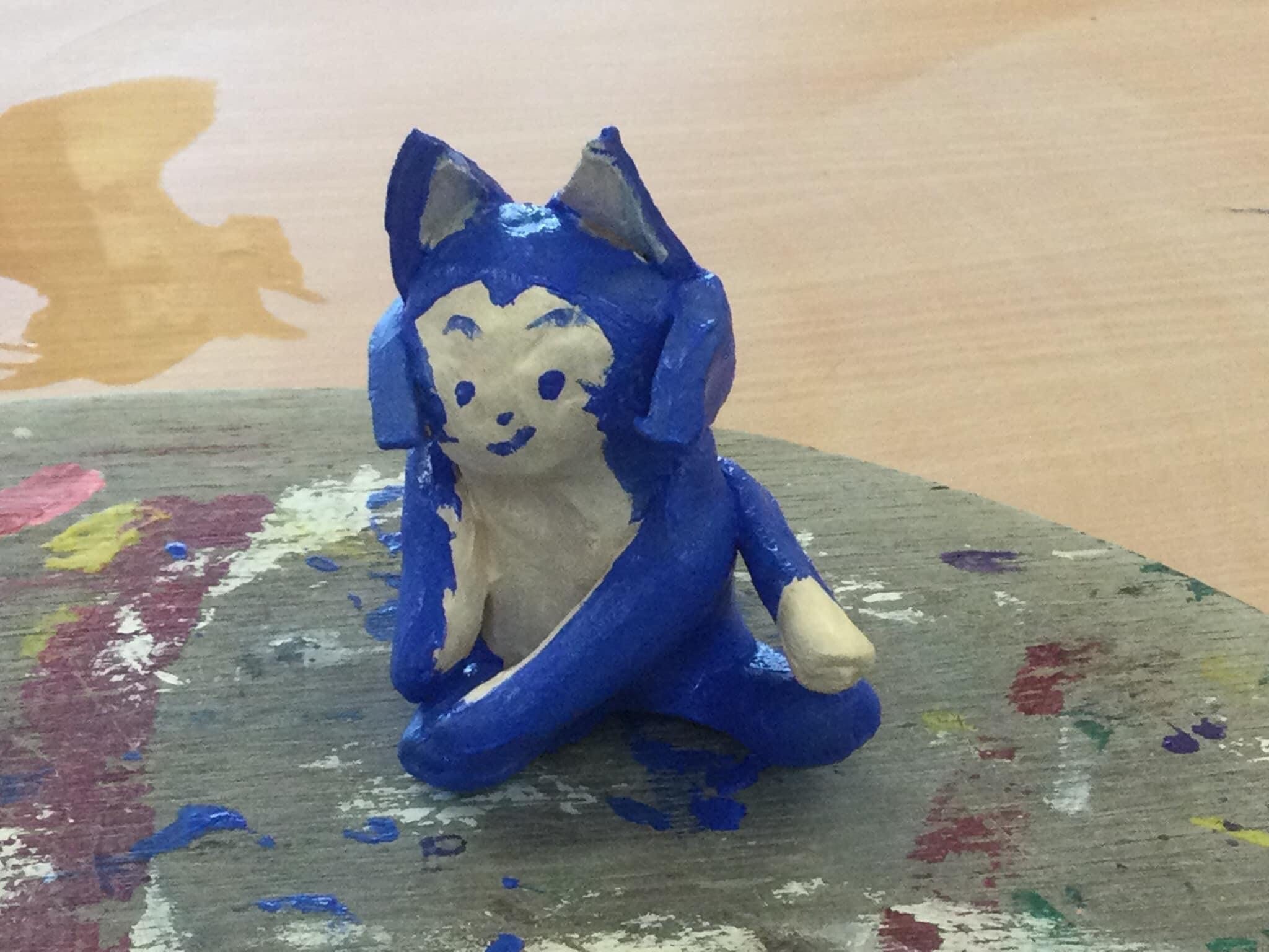 Puar From Dragon Ball Pottery Figure Etsy