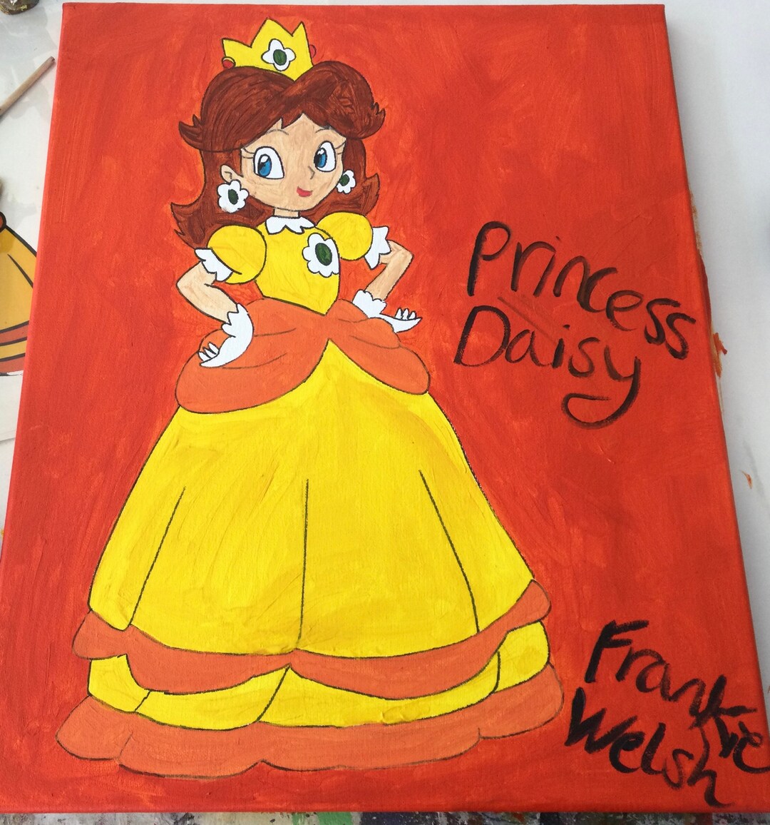 Princess Daisy Canvas - Etsy