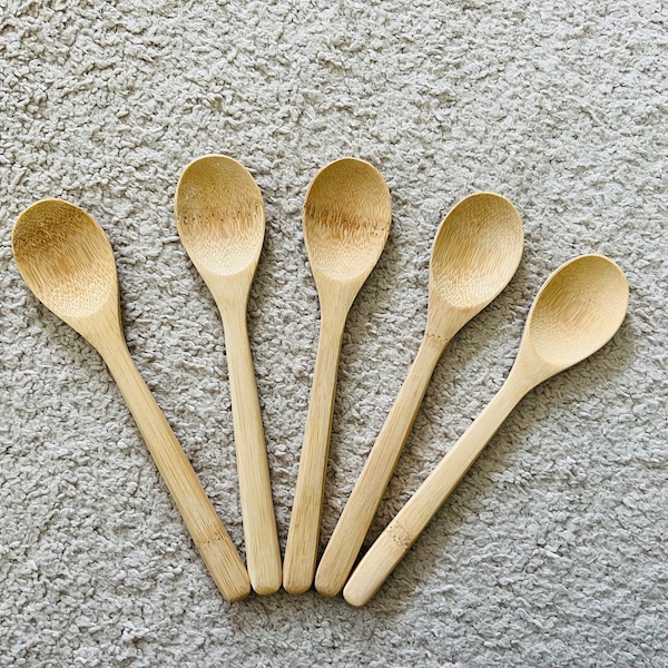 Bamboo Spoons Set - Etsy