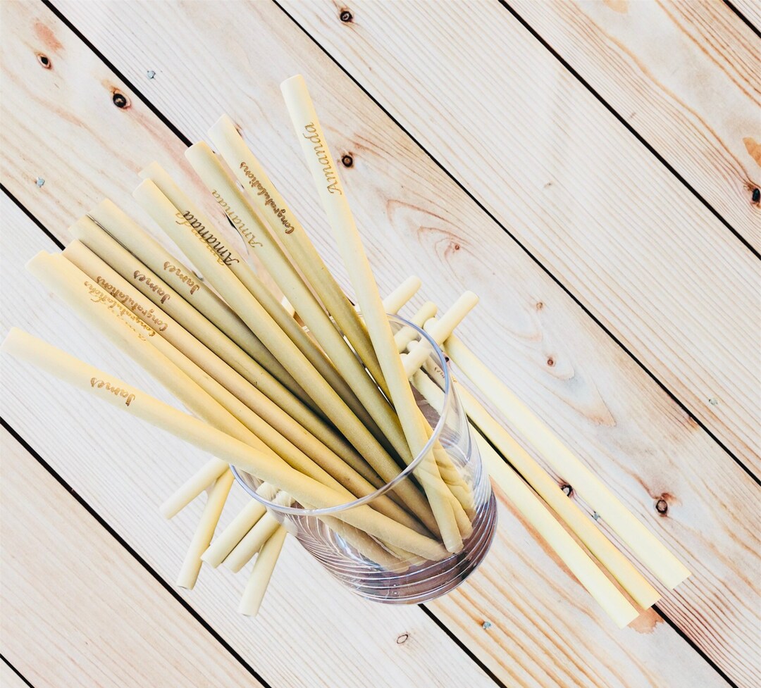 Personalized Gift, Reusable Bamboo Straws, Birthday Christmas Gift ...