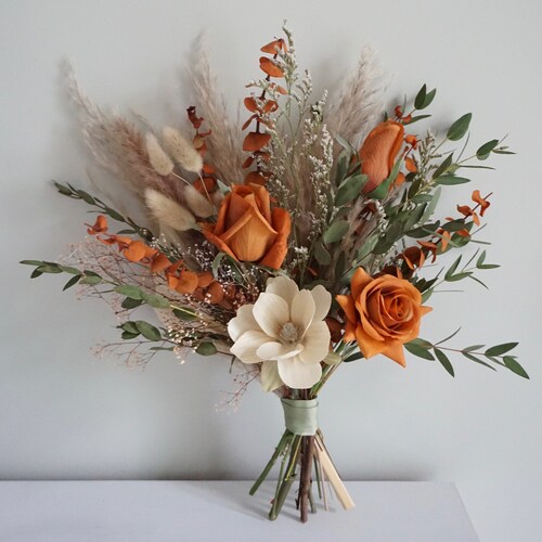 Autumn Boho Bouquet All Preserved and Dried Flowers / Fall - Etsy