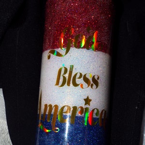 God Bless America Red, White, and Blue Tumbler - Etsy