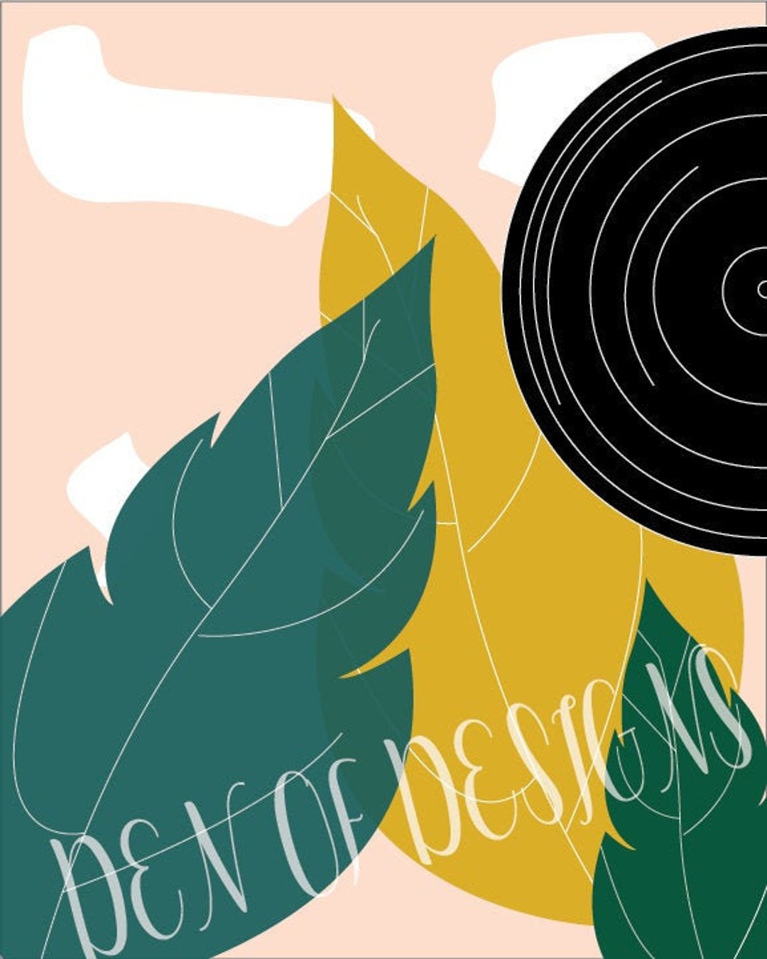 Boho Record Digital Download Print - Etsy