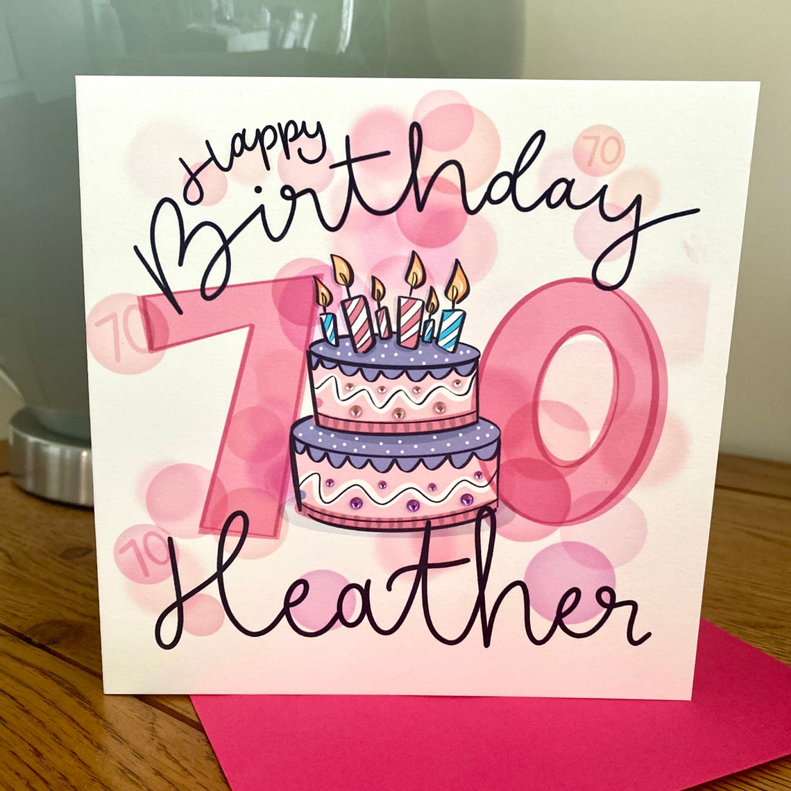 Personalised 70th Birthday Card Any Age Card Handmade - Etsy