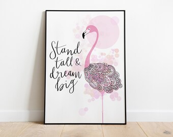 Stand Tall Flamingo | Etsy