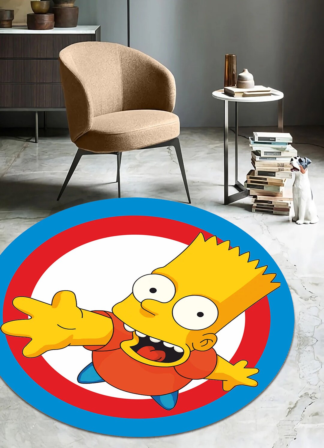 Simpsons Area Rug: Bart Simpsons Design Popular Game Theme - Etsy