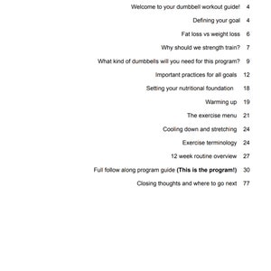 The Beginner's Dumbbell Guide: 12 Week Program to Burn Fat, Build ...