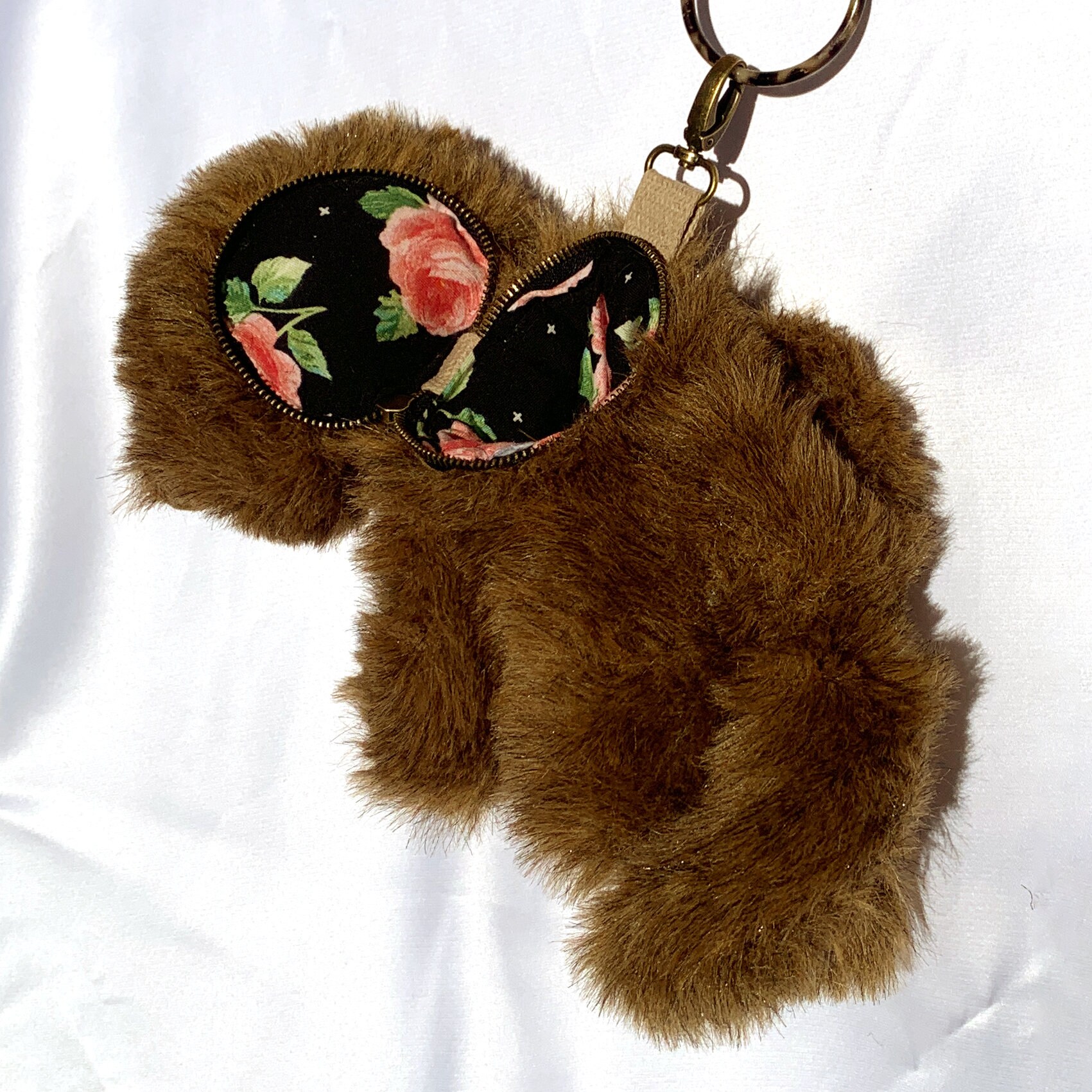 Upcycled Stuffed Animal, Pouch, Keychain, Cute, Kitsch Plush, Kawaii ...