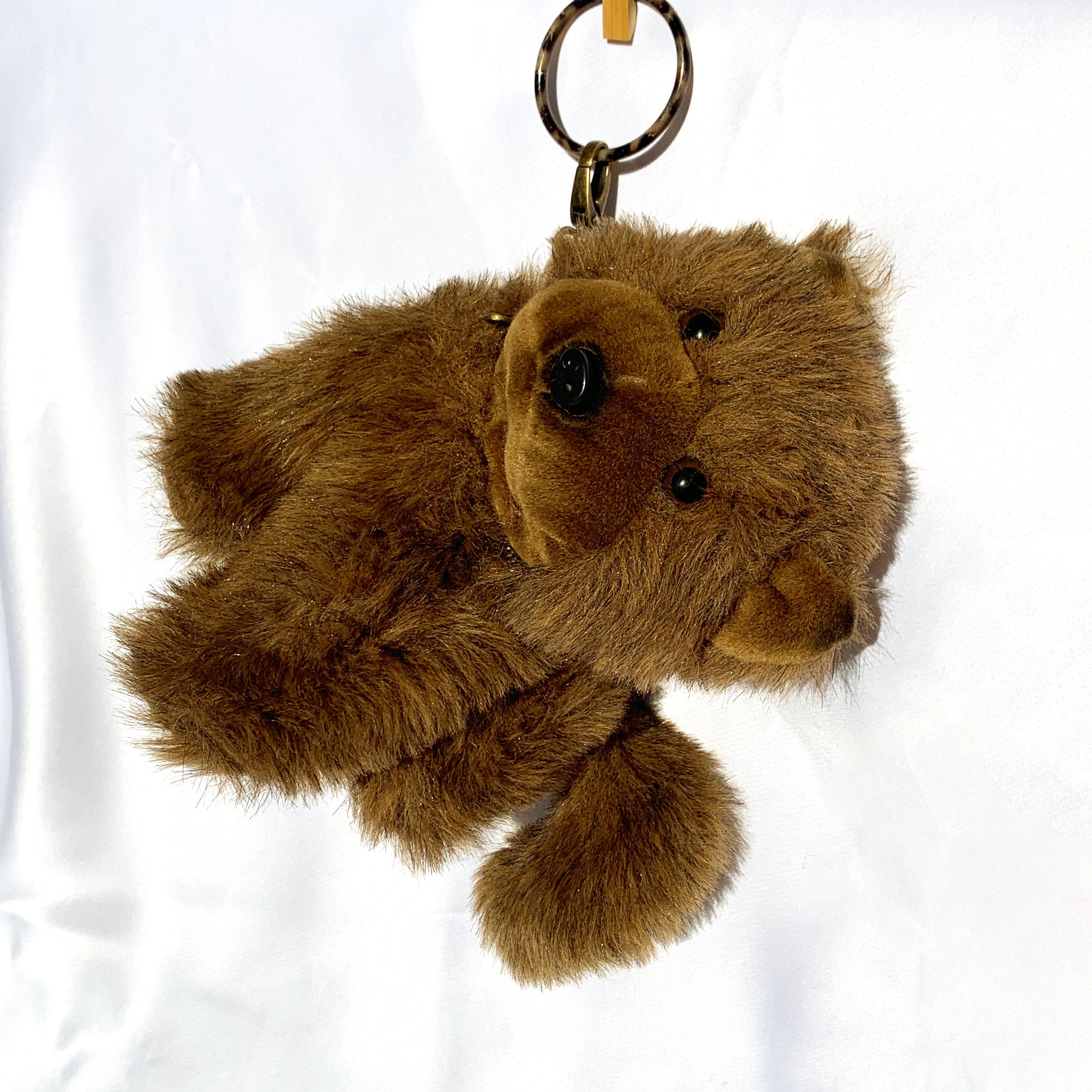 Upcycled Stuffed Animal, Pouch, Keychain, Cute, Kitsch Plush, Kawaii ...