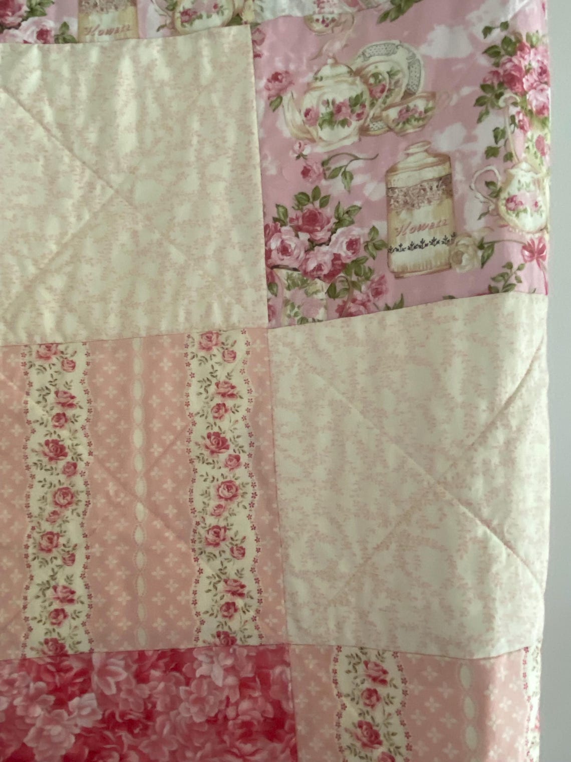 Handmade Pretty in Pink Rag Quilt - Etsy