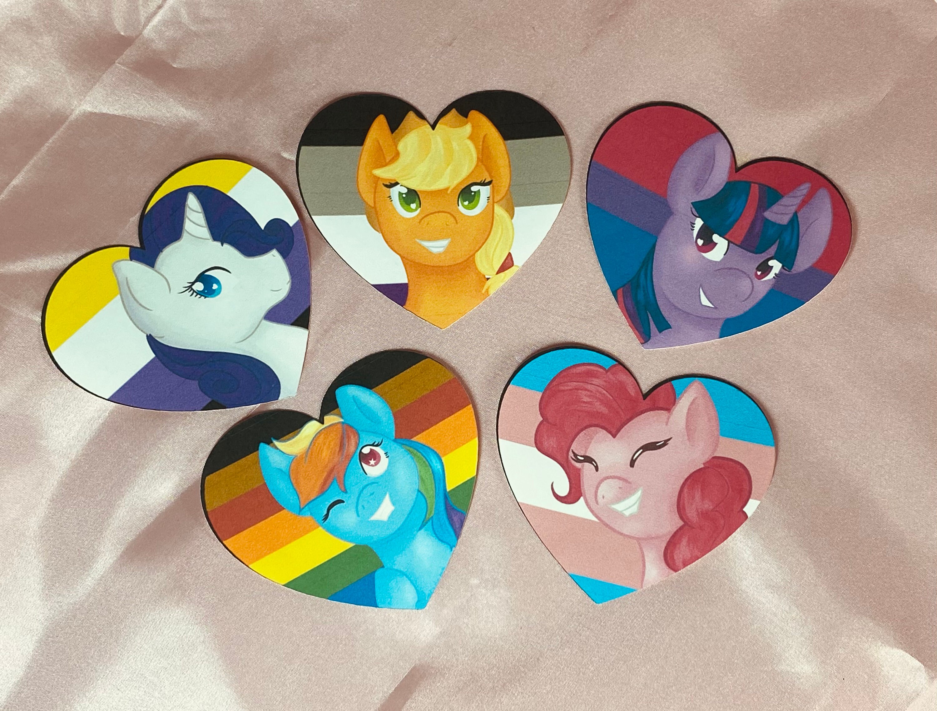 JUMBO Fanmade MLP Pride Stickers- Mane 6 - Etsy