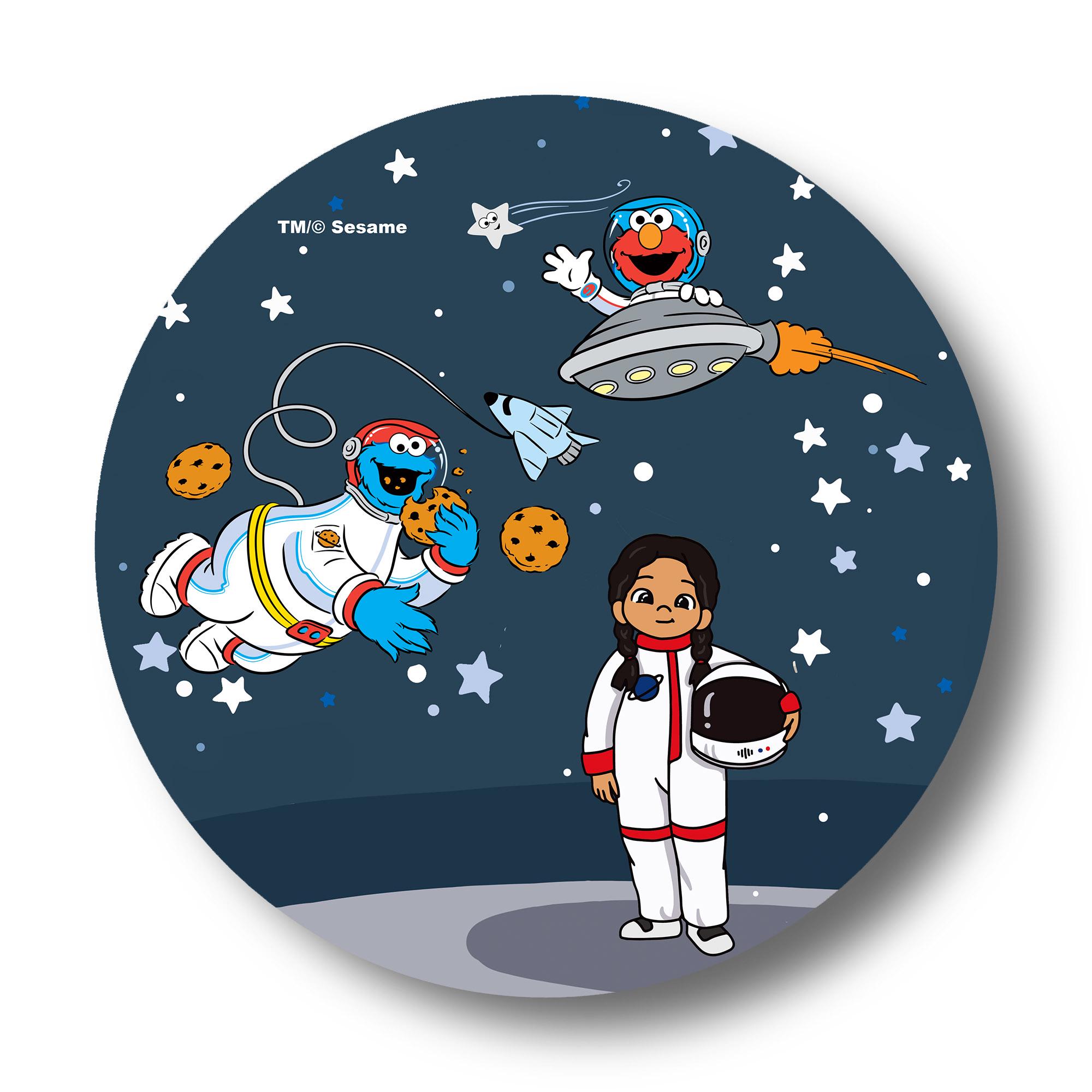 Official Sesame Street® Astronaut Plate — Personalized Elmo and Cookie ...
