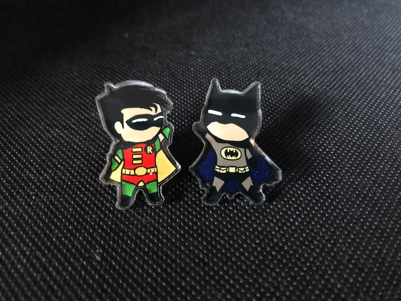 Batman and Robin Pins - Etsy