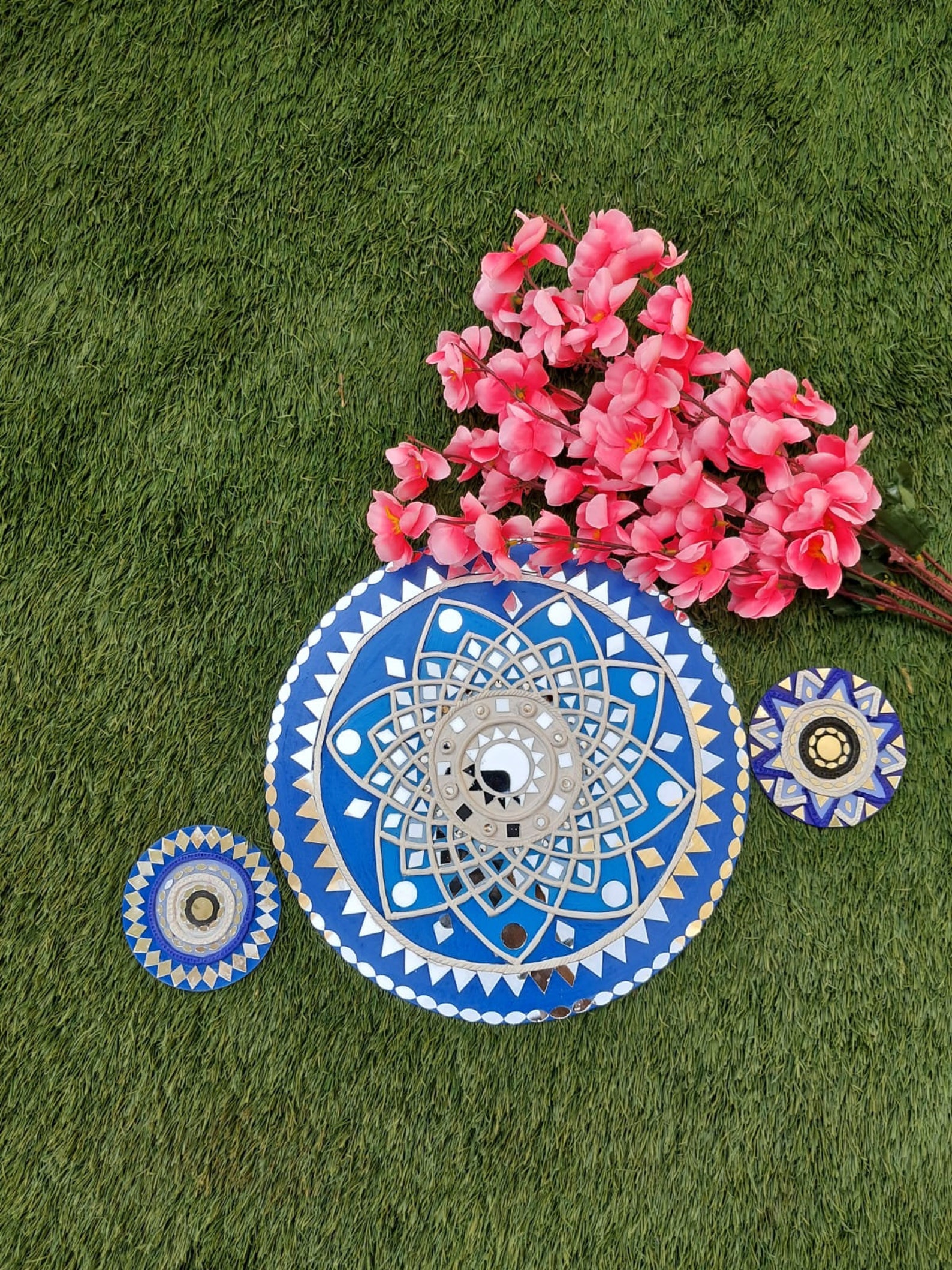 Customized Handmade Blue Lippan Art for Home Decor/wall Decor - Etsy