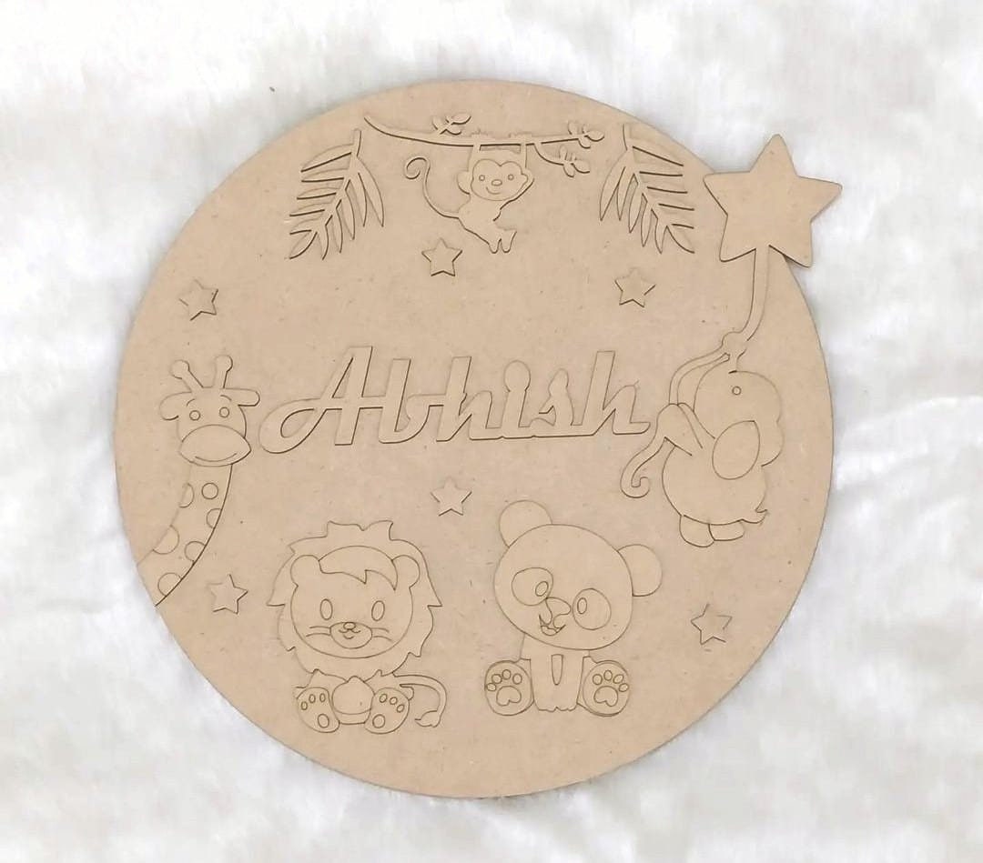 DIY Customized Handmade Name Plate of Kids for Home Decor/ Wall Decor ...