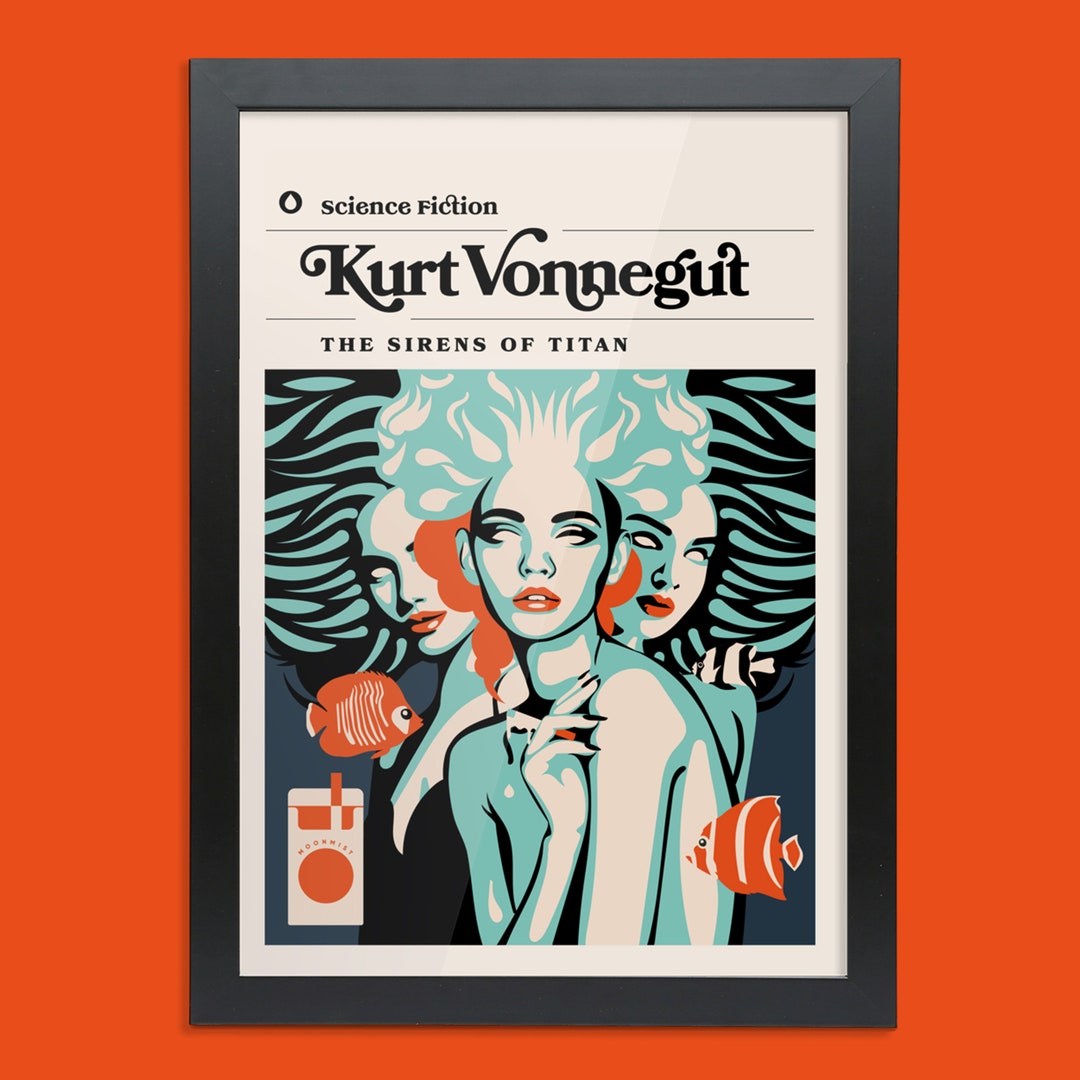 Kurt Vonnegut Poster - the Sirens of Titan - Giclée Art Print - Etsy