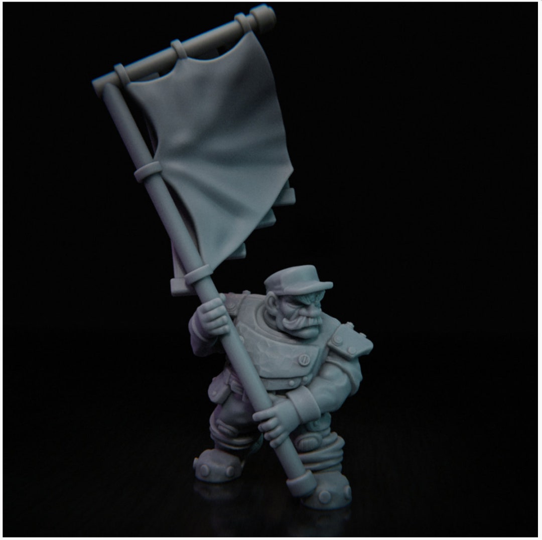 Dwarven Guard: Flag Lad - Etsy