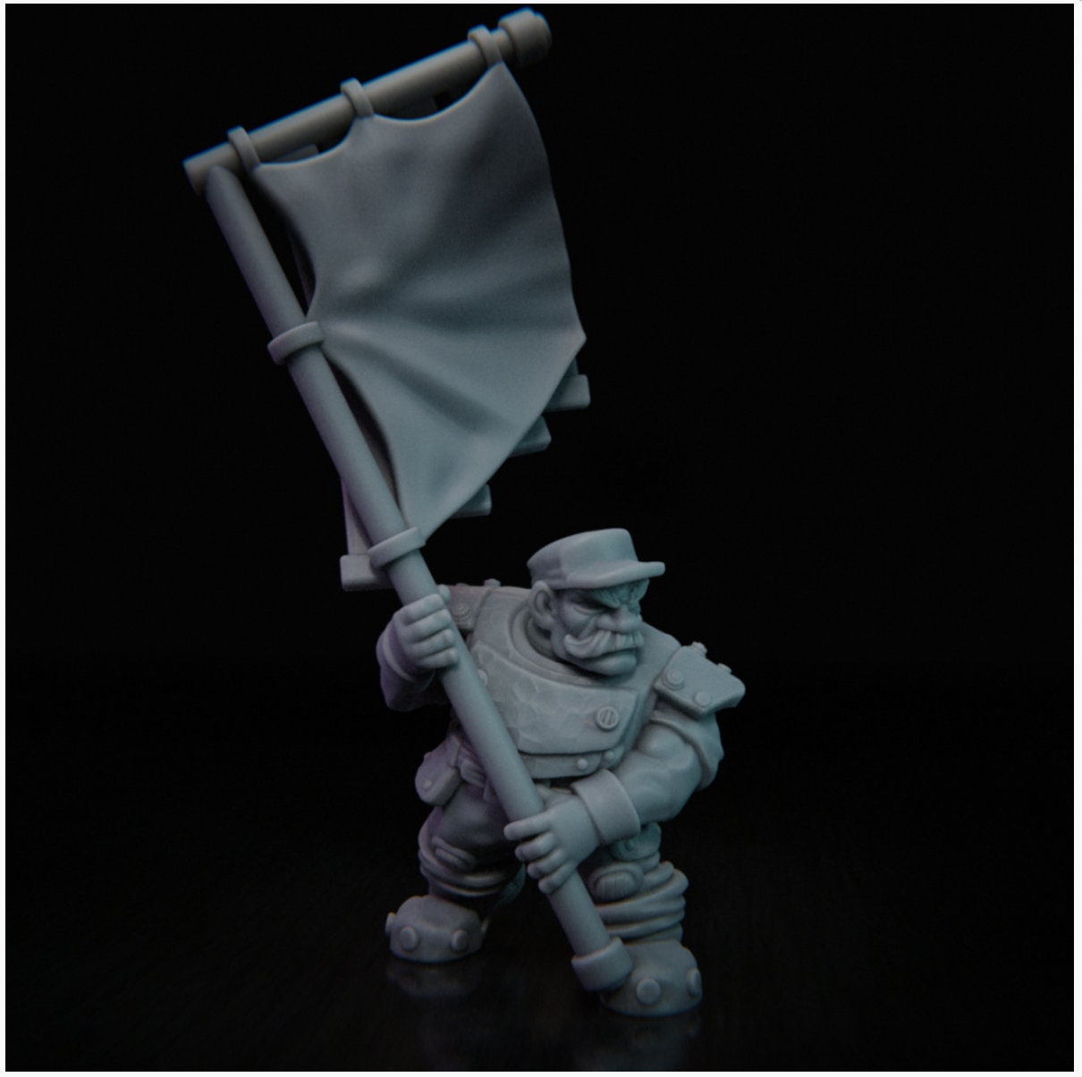 Dwarven Guard: Flag Lad - Etsy