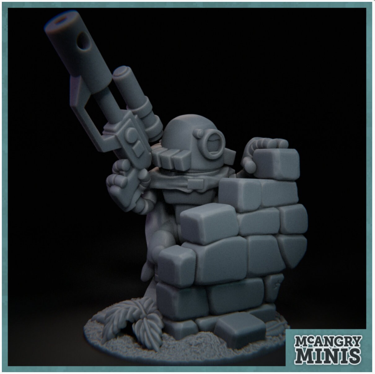 Ratty Wee Robots: Dwarven Guard - Etsy