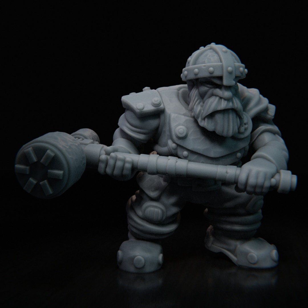 Dwarven Guard: Headbasher Elite Squad 5 Minis - Etsy