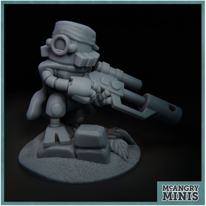 Ratty Wee Robots: Dwarven Guard - Etsy