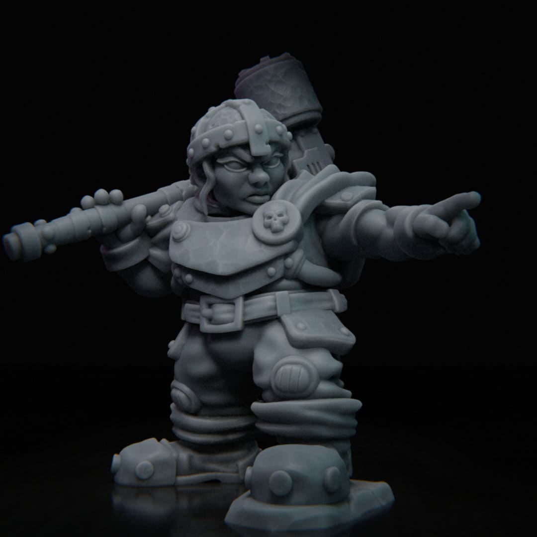 Dwarven Guard: Headbasher Elite Squad 5 Minis - Etsy