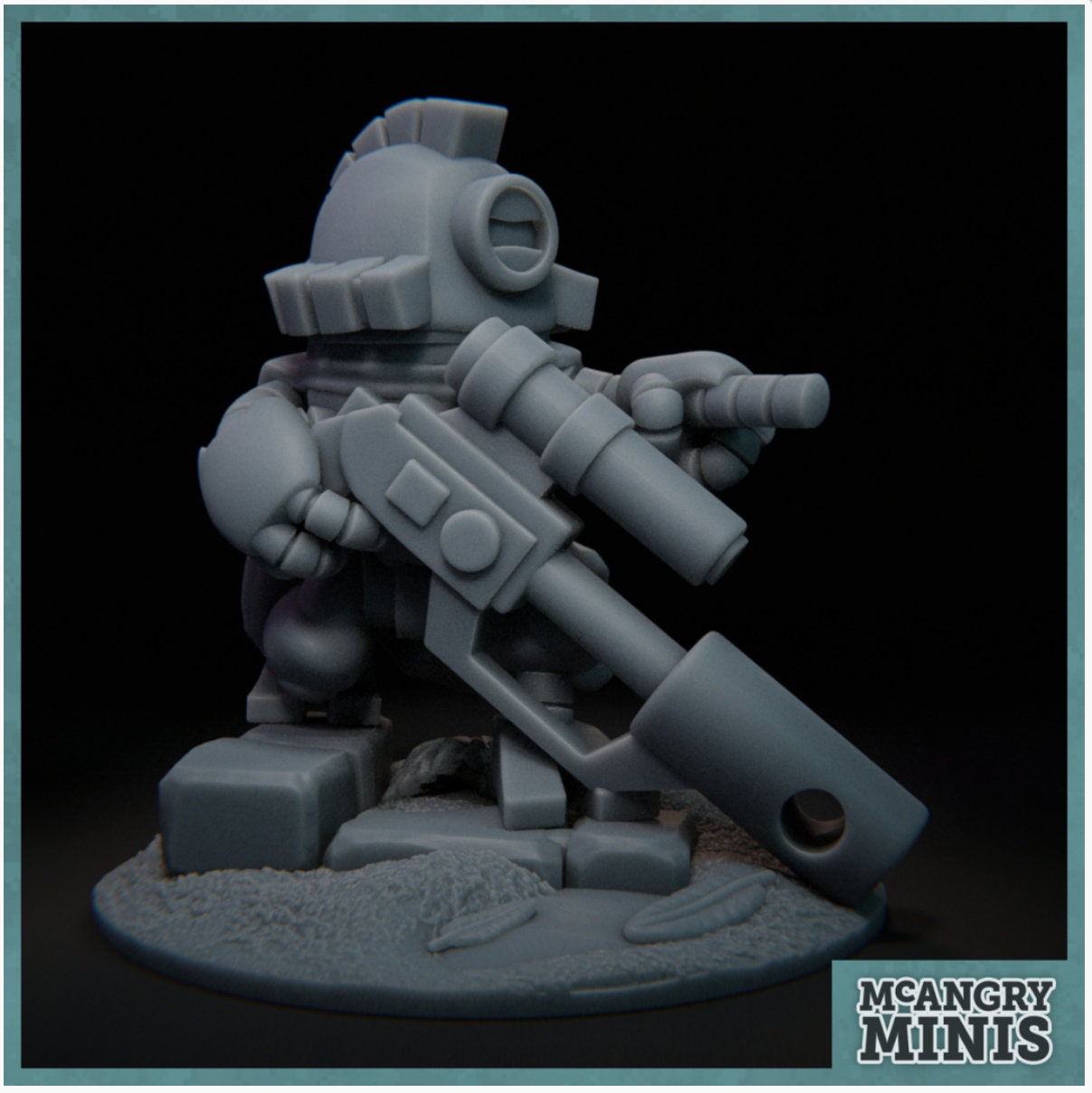 Ratty Wee Robots: Dwarven Guard - Etsy