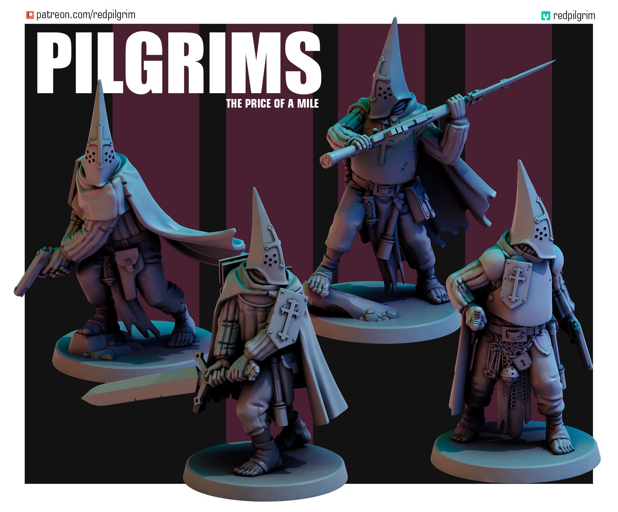 Trench Pilgrims Squad Red Pilgrim Miniatures - Etsy