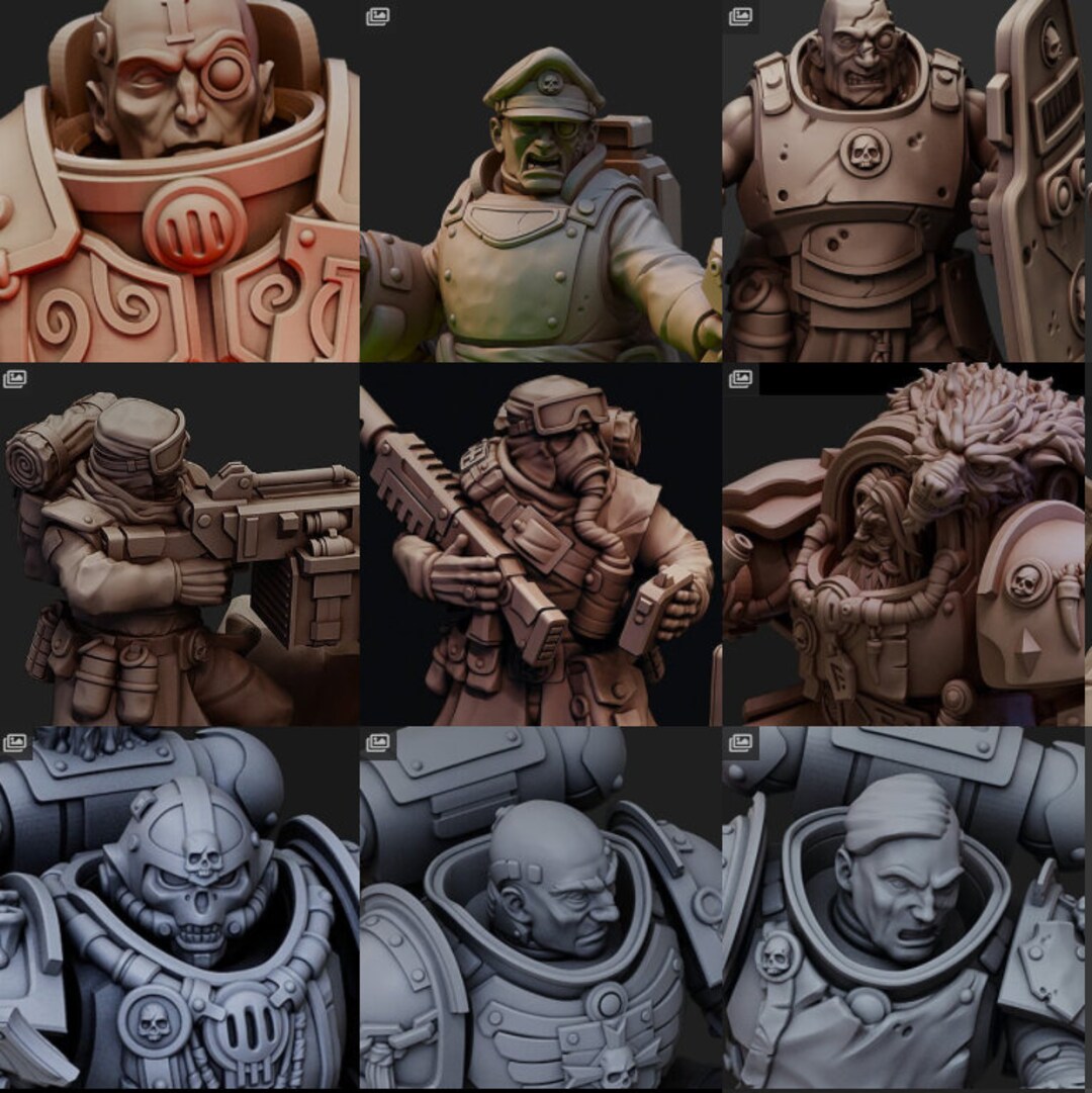 Red Pilgrim Minis Custom Order 3D Printing - Etsy